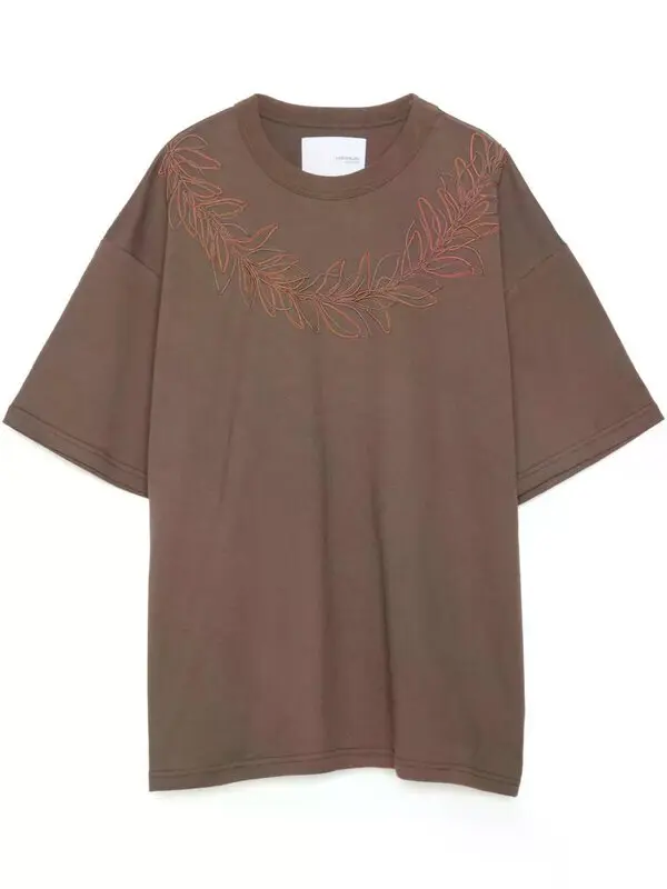 YOSHIOKUBO Cord Leaf T-shirt