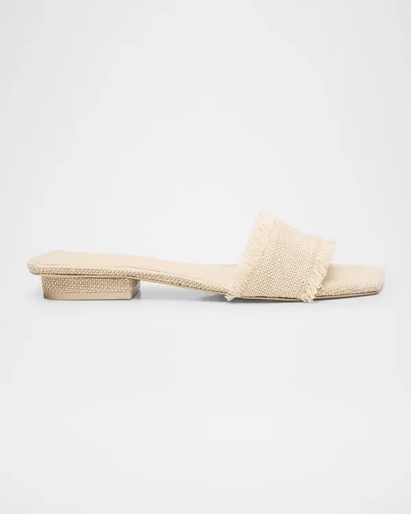 Cult Gaia Maya Frayed Jute Flat Sandals
