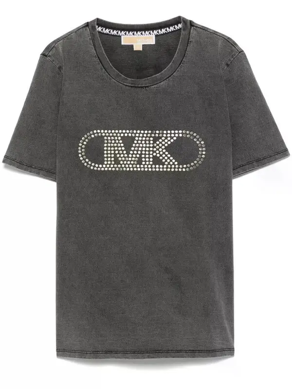 Michael Kors Empire-stud T-shirt - Grey