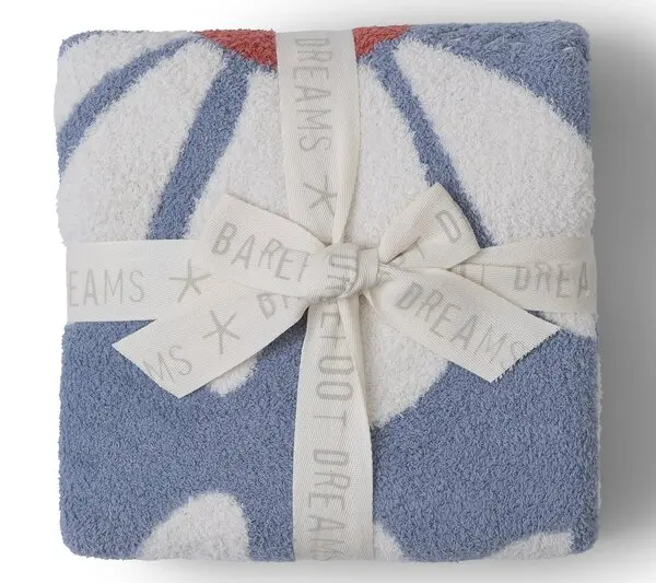 Barefoot Dreams Cozychic Daisy Stroller Blanket 30' X 40