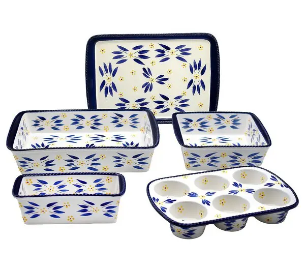 TEMP-TATIONS Old World 5-pc Essential Nestable Bakeware Set