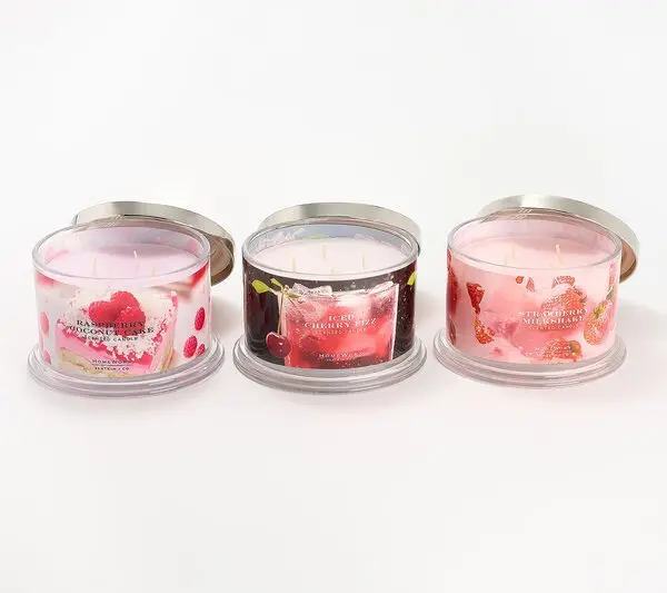 HOMEWORX BY SLATKIN + CO. Homeworx Slatkin & Co. S/3 18oz Spring Variety Candles