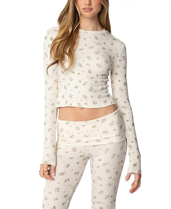 EDIKTED Bloom Baby Top