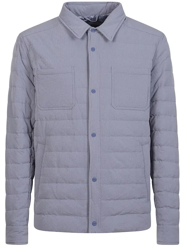 Herno Down Padded Seersucker Shacket