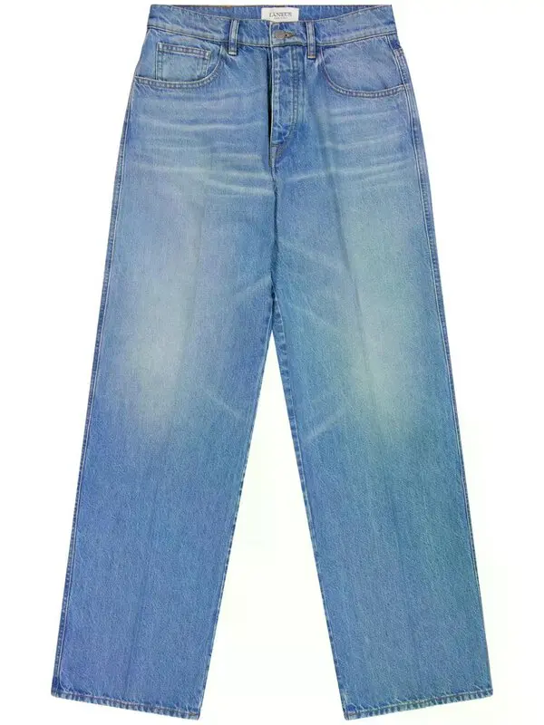 LANEUS Gabardine Baggy Jeans