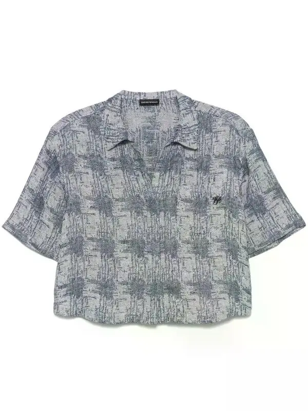 Emporio Armani Patterned Jacquard Shirt