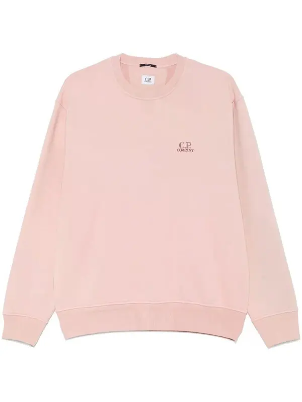C.P. COMPANY Logo-embroidered Sweatshirt - Pink
