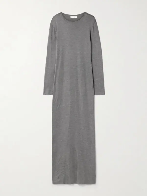 THE ROW Jazmin Silk Maxi Dress - Gray