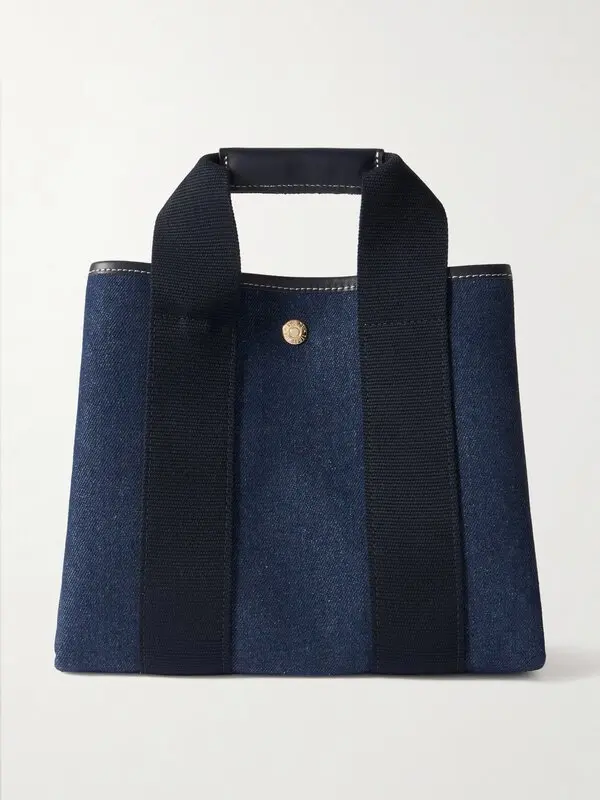 Rue De Verneuil Traversée Small Denim Tote - Blue