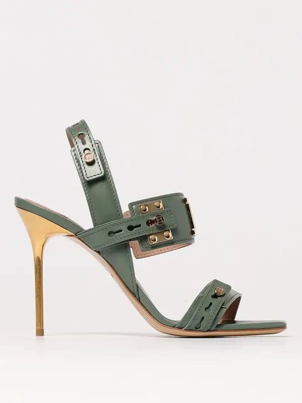 Balmain Heeled Sandal - Green