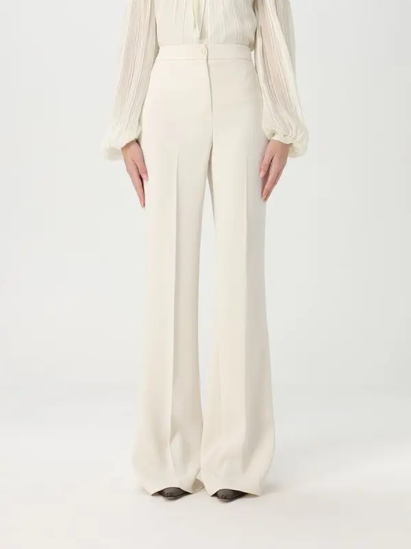 TWINSET Wide Leg Trousers - Pearl