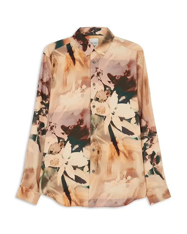 Paul Smith Ps Abstract Floral Print Shirt