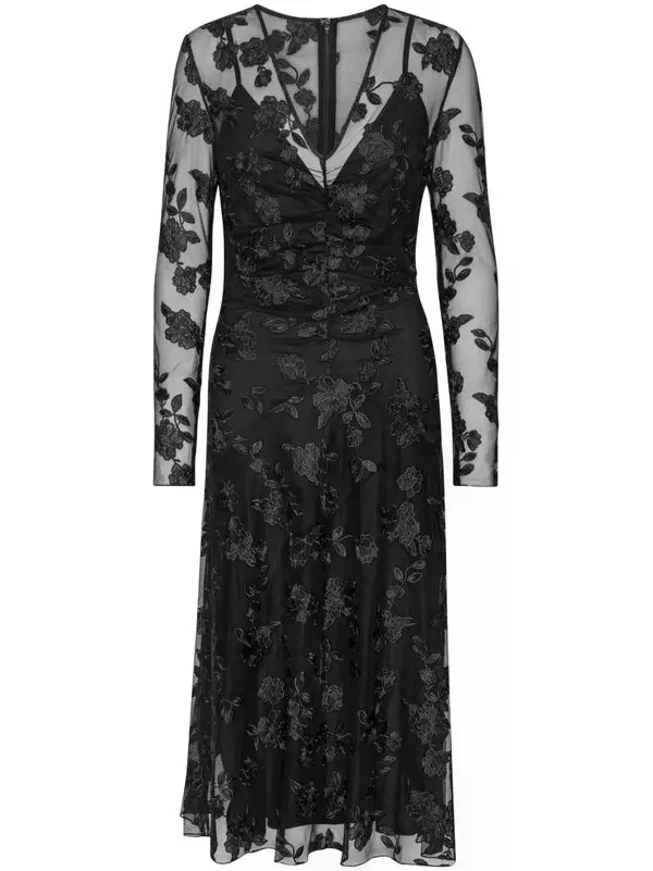 Remain Birger Christensen Lace V-neck Midi Dress