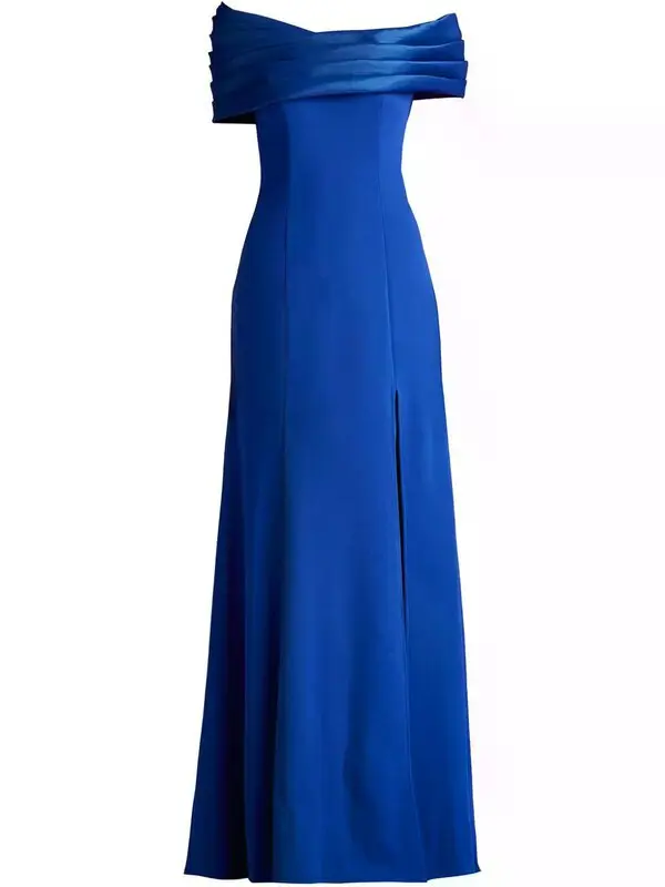 Tadashi Shoji Off-shoulder Maxi Dress - Blue
