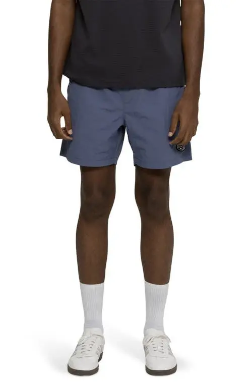 MAUI & SONS Maui Tag Nylon Swim Trunks - Slate