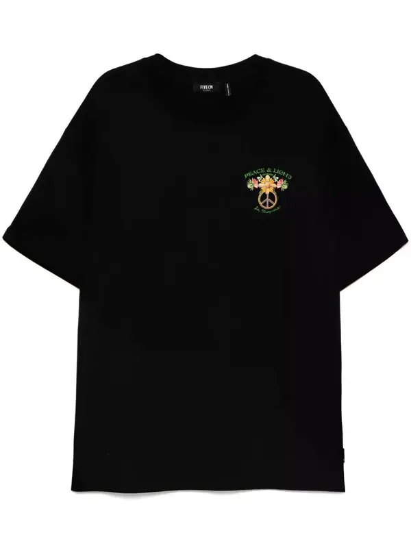 FIVE CM Graphic-print T-shirt - Black
