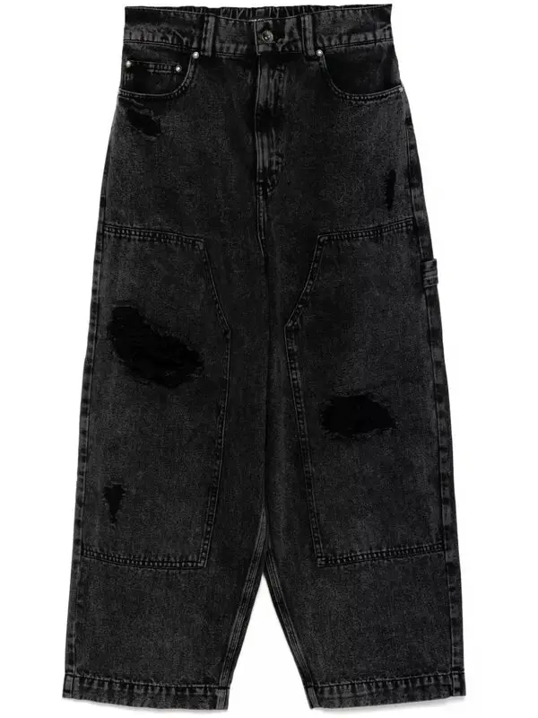 FIVE CM Distressed Tapered Jeans