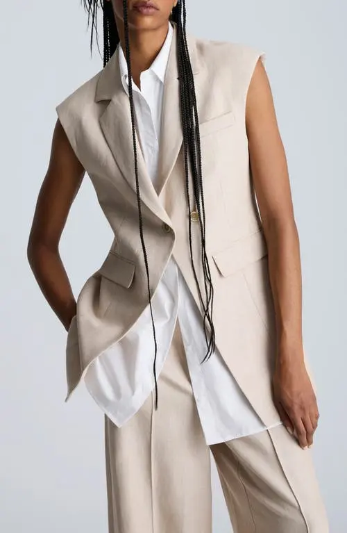 KENNETH COLE Layered Vest With Detachable Shirting - Lt Bronze Multi
