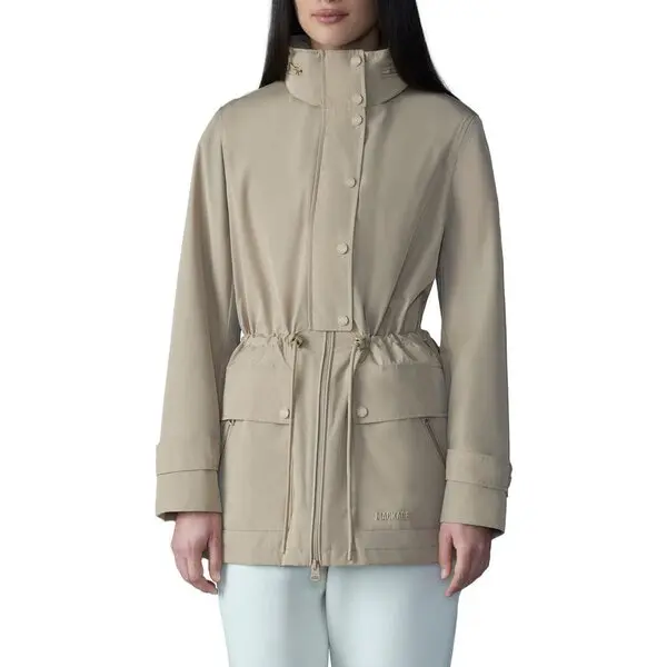 Mackage Keryn Hooded Rain Jacket - Light Camel