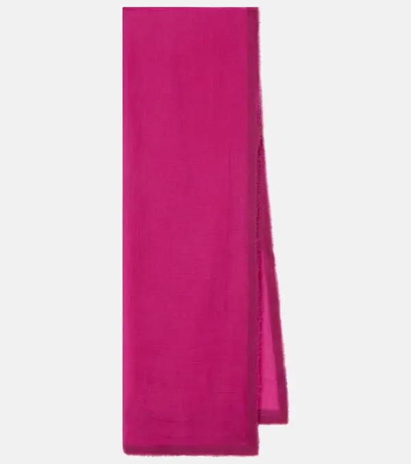 THE ROW Cashmere And Wool Scarf - Purple