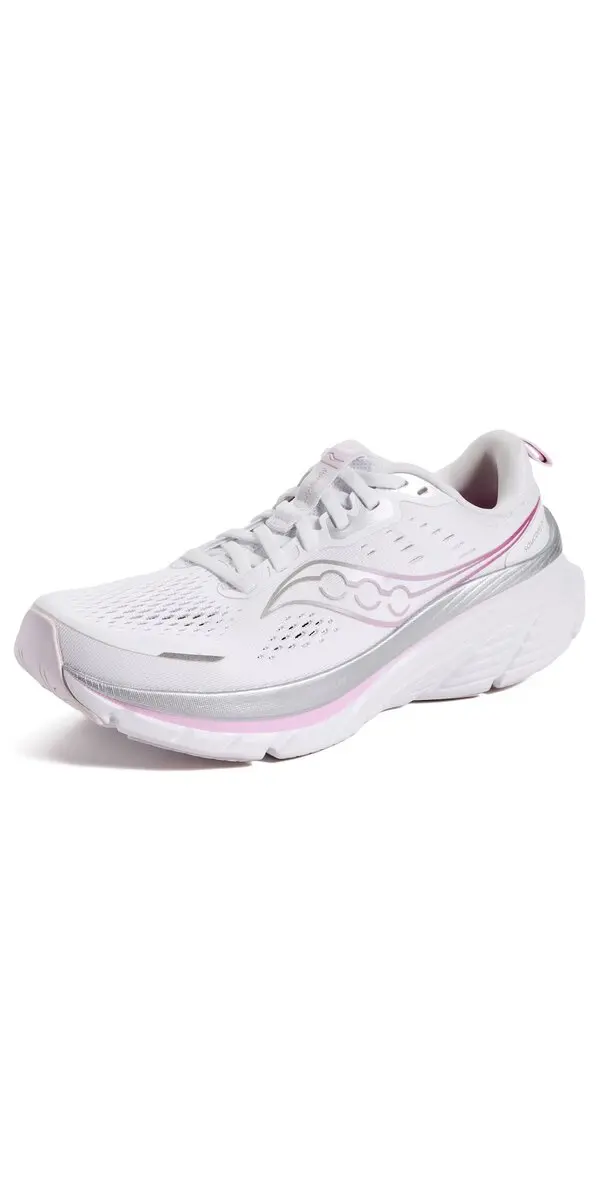 Saucony Guide 18 Sneakers - White/fuchsia
