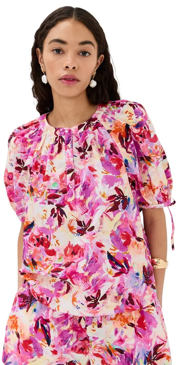 Ulla Johnson Vienne Blouse - Azalea