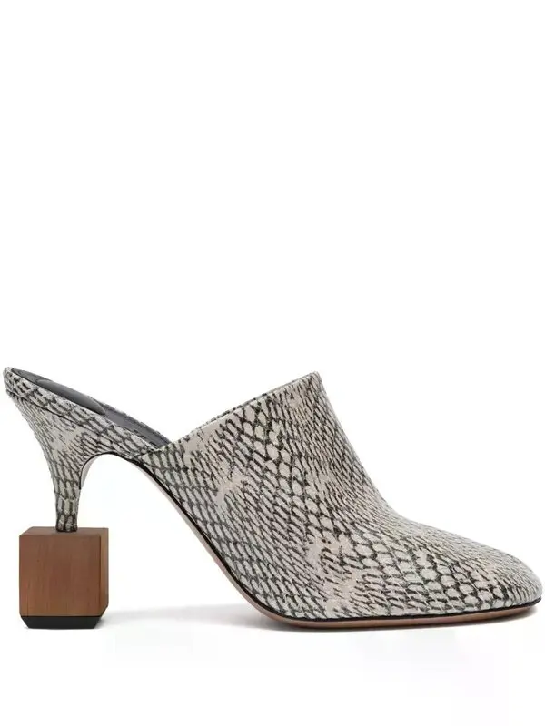 Jacquemus 100mm Les Bisou Mules - Neutrals