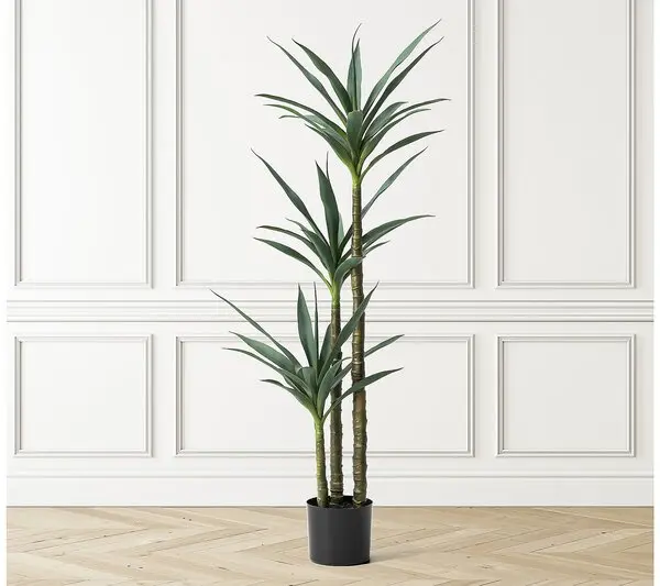 GLITZHOME 4.25ft Faux Tequila Plants In Pot