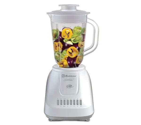 KOBLENZ Magic 1.25-l 10-speed & 2-pulse Blender W/ Plastic Jar