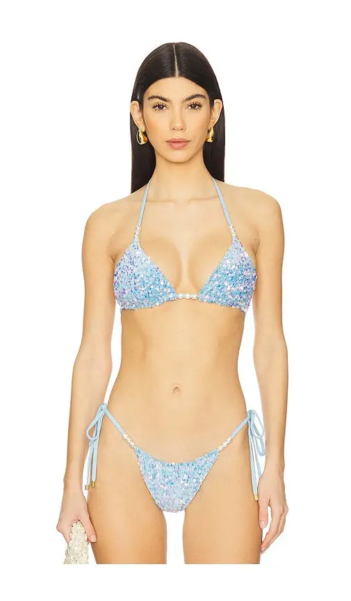 BEACH BUNNY Capri Triangle Bikini Top