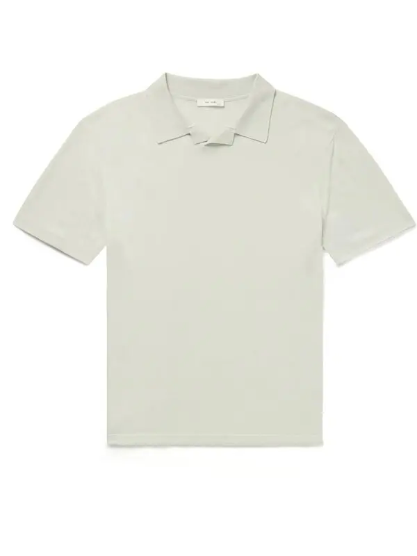 THE ROW Mauro Wool Polo Shirt - Neutrals