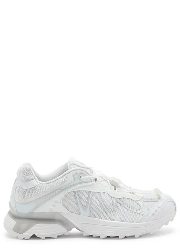 SALOMON Xt-whisper Panelled Mesh Sneakers - White And Grey