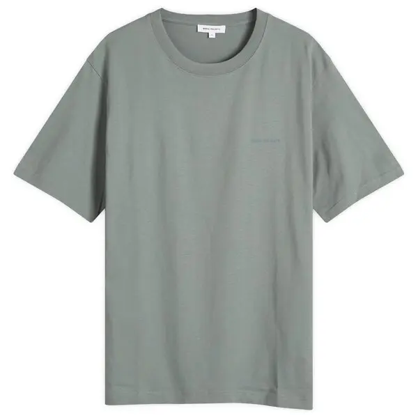 Norse Projects Johannes Logo Print T-shirt - Greyish Blue