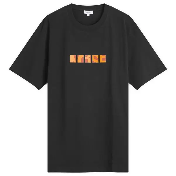 Norse Projects Johannes Zoom Logo Print T-shirt - Black