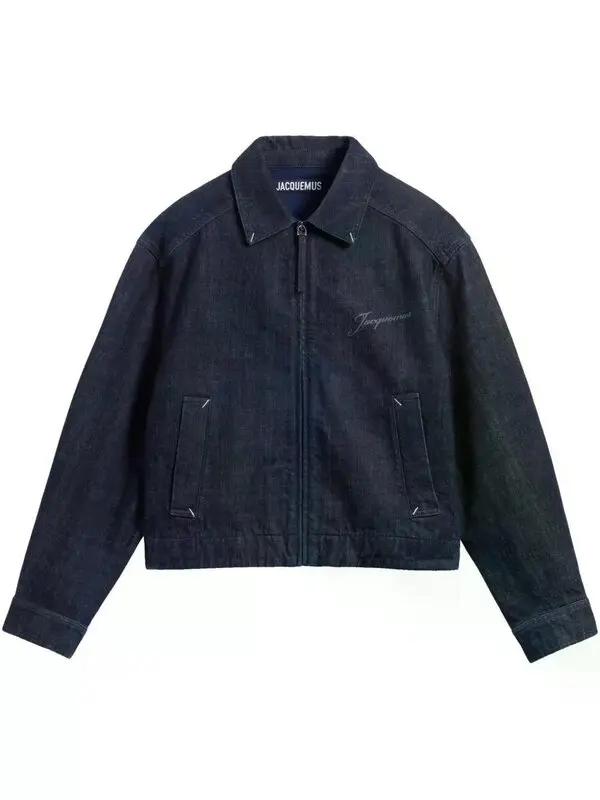 Jacquemus Canevas-de-nîmes Jacket - Blue
