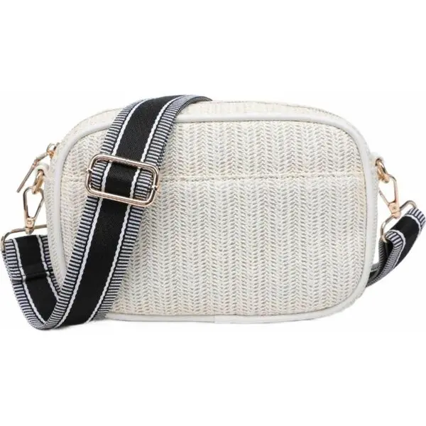MODA LUXE Woven Crossbody - Ivory