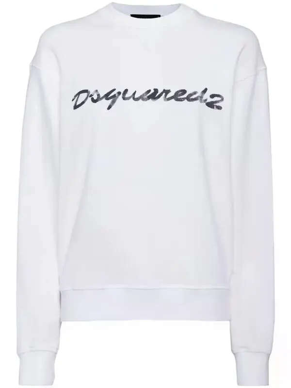 Dsquared2 Cotton Sweatshirt - White