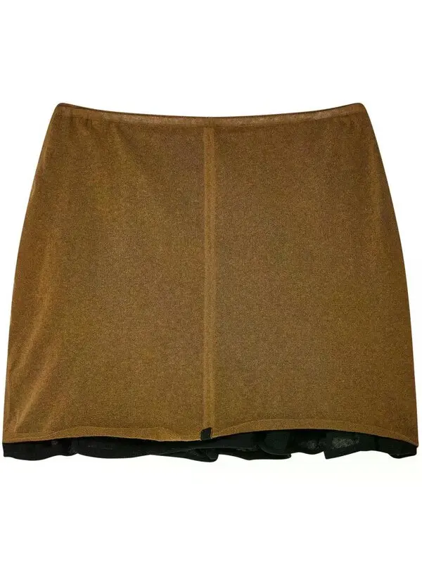 Eckhaus Latta Veil Skirt - Brown