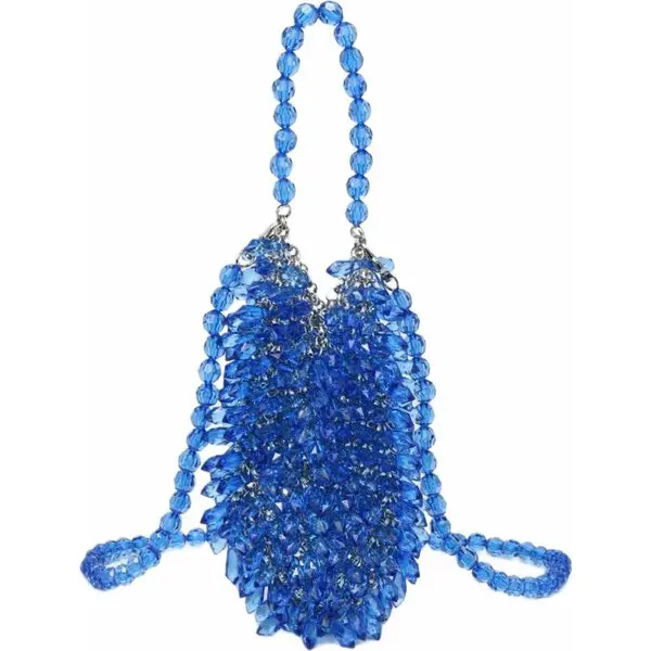 MODA LUXE Mariah Rhinestone Evening Bag - Blue