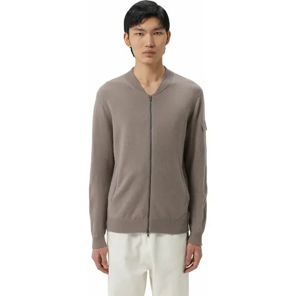 GOBI MONGOLIAN CASHMERE Cashmere Knitted Bomber Jacket