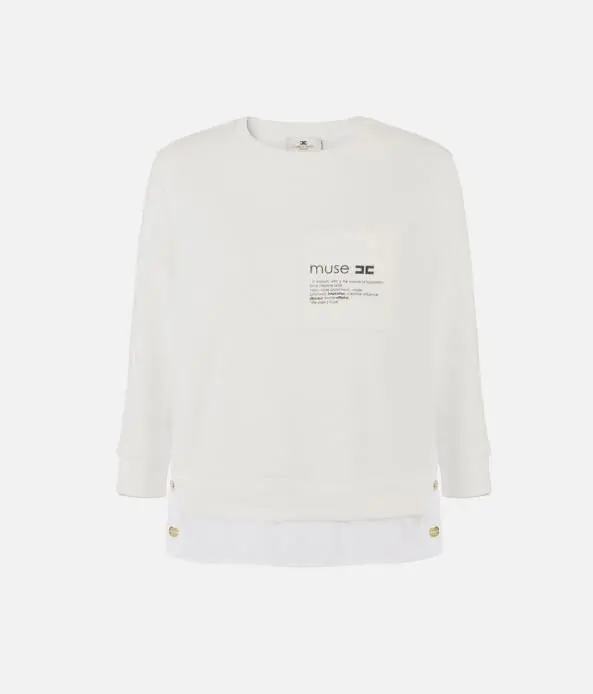 Elisabetta Franchi Fleece Top - Beige