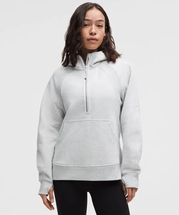Lululemon Scuba Oversized Half-zip Hoodie - Heathered Core Ultra Light Grey