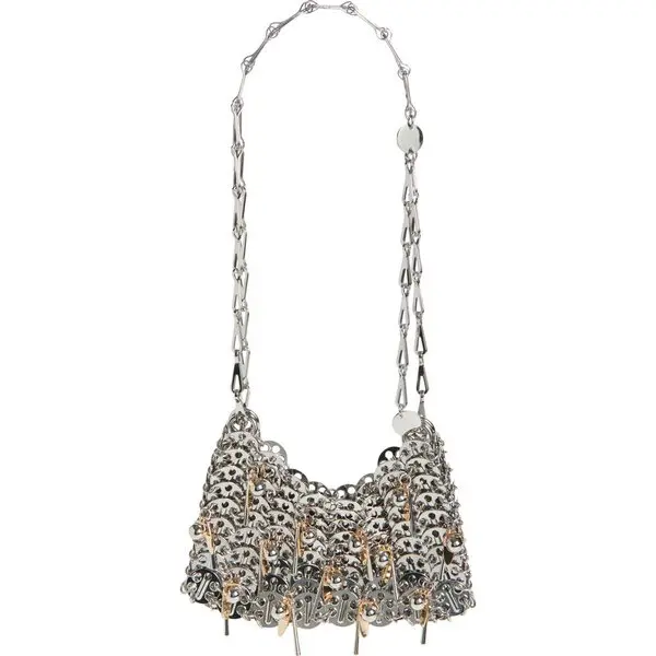 Rabanne 1969 Sphere Embellished Shoulder Bag - Silver