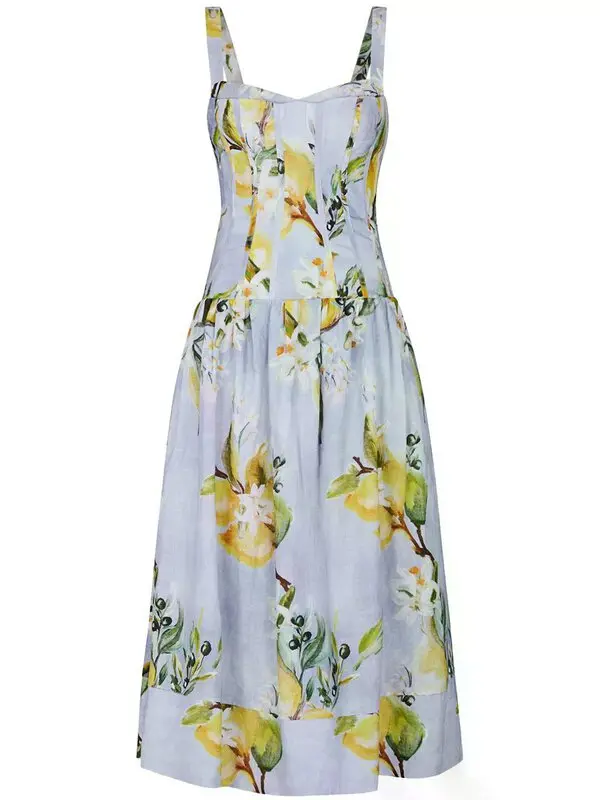 NICHOLAS Makenna Midi Dress - Blue