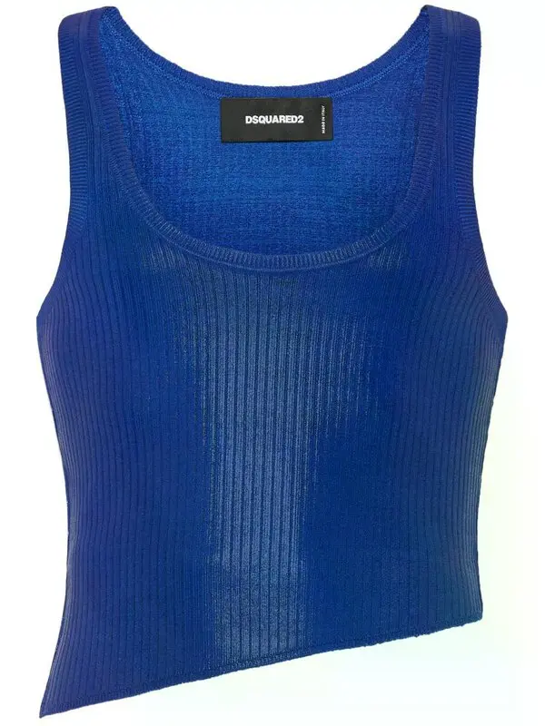 Dsquared2 Asymmetric Tank Top - Blue