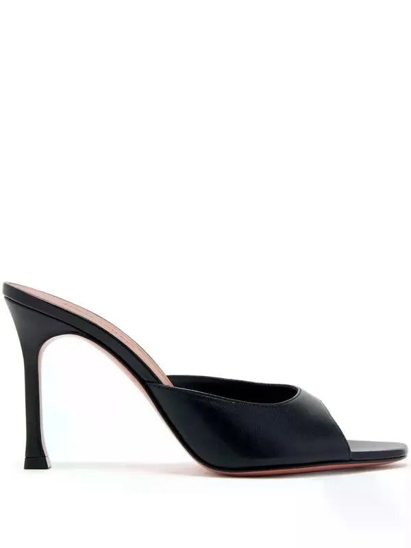 Amina Muaddi Alexa 95mm Mules - Black