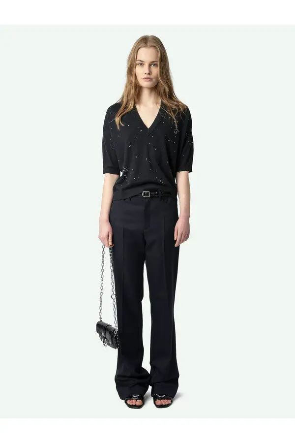 Zadig&Voltaire Rhinestone-embellished Sweater - Neutral