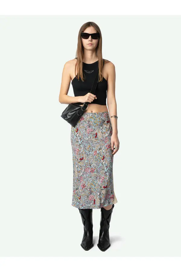 Zadig&Voltaire Jayla Printed Skirt - White
