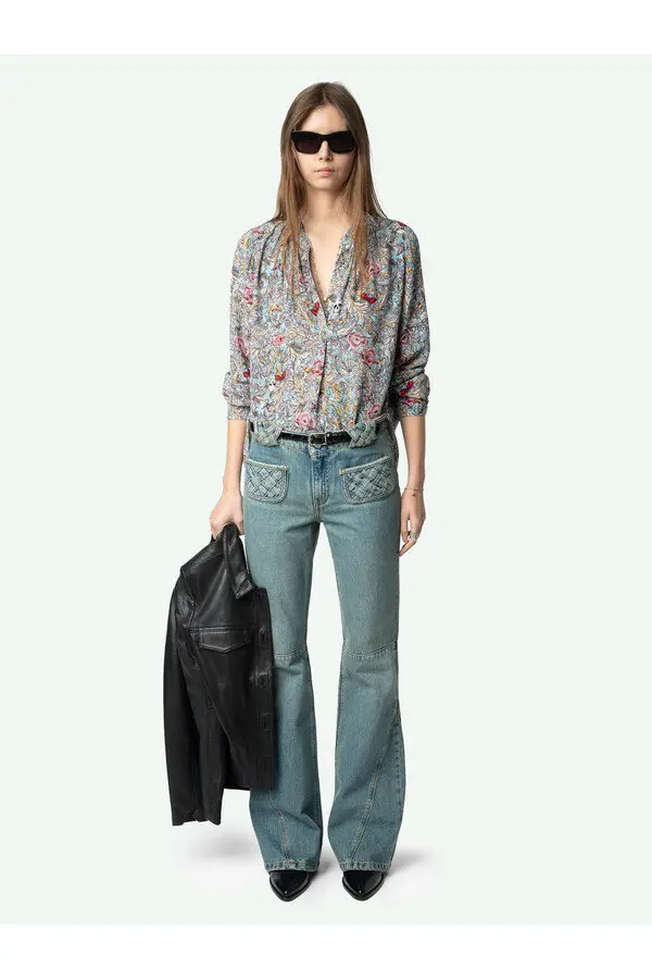 Zadig&Voltaire Tink British Flowers Print Blouse - White