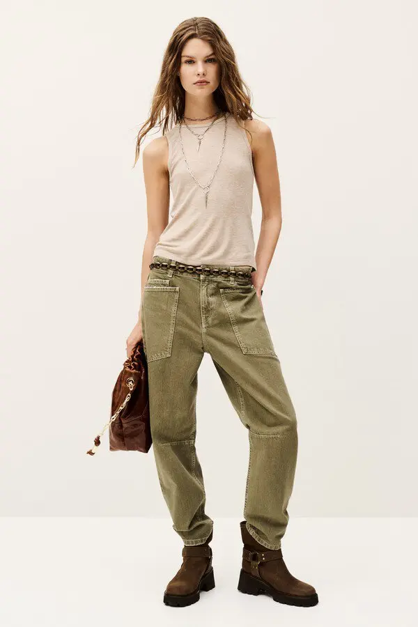 Ba&sh Theo Ribbed Jersey Tank